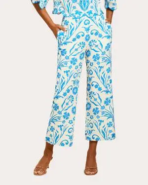 Mestiza New York Taylor Floral Cotton Cropped Pants