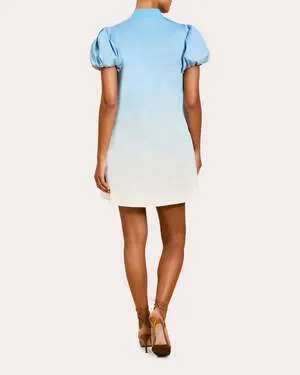 Mestiza New York Elliana Embroidered Poplin Barong Mini Dress