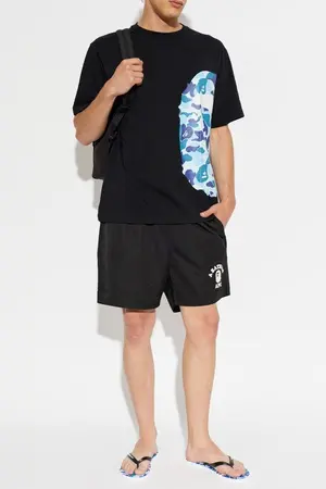 A BATHING APE Camouflage Motif Slides