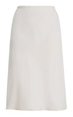 THE ROW The Row Ivera Stretch-Silk Midi Skirt