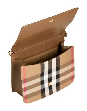Burberry Calfskin Crossbody Bag - Beige