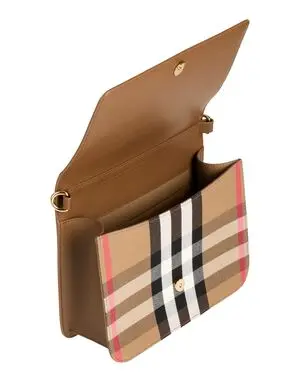 Burberry Cross-body Bag In Cow Leather - Beige