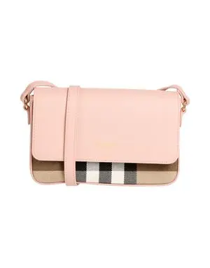 Burberry Textile Fiber Crossbody Bag - Pink