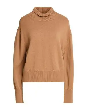 ANNAGRETA Turtleneck Size Cashmere - Light Brown
