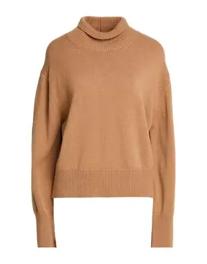 ANNAGRETA Turtleneck Size Cashmere - Light Brown