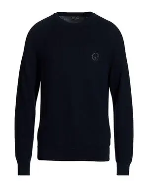 Giorgio Armani Sweater Midnight Size Virgin Wool - Blue
