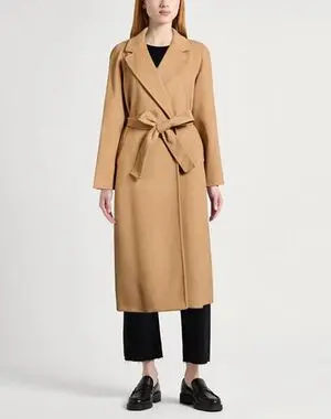 Roberto Cavalli Coat Camel Size Wool, Polyester, Acrylic