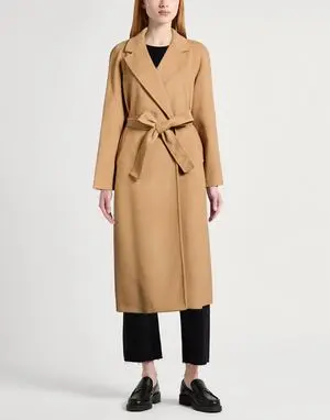 Roberto Cavalli Coat Camel Size Wool, Polyester, Acrylic