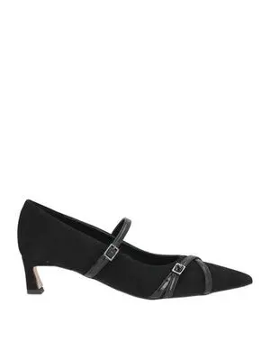 J.A.P. JOSE ANTONIO PEREIRA Leather And Synthetic Material Pumps - Black
