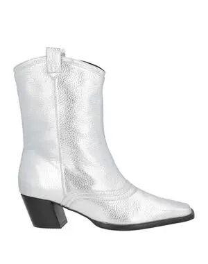 CastaÑer Ankle Boots Size Leather - Silver