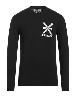RICHMOND X Sweater Size Cotton, Merino Wool - Black