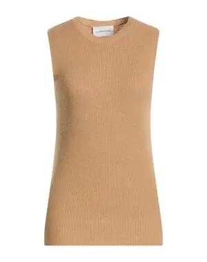 ANNA MOLINARI Sleeveless Wool & Cashmere Crewneck Sweater