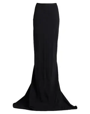 Rick Owens Maxi Skirt Size Cotton, Cashmere - Black