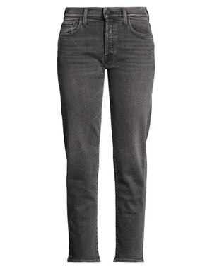 MOTHER High Waisted Tapered Jeans - Charcoal