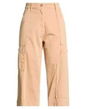 SEMICOUTURE Pants Sand Size Cotton, Lyocell, Elastane - Beige