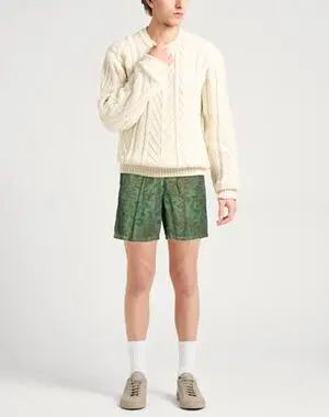 120% Lino Linen Floral Print Shorts