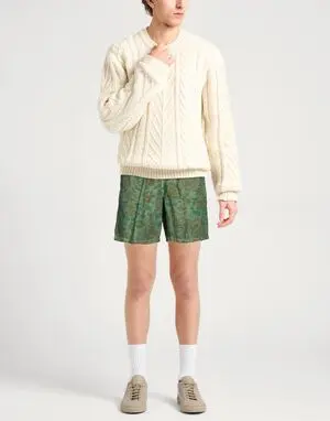 120% Lino Linen Floral Print Shorts