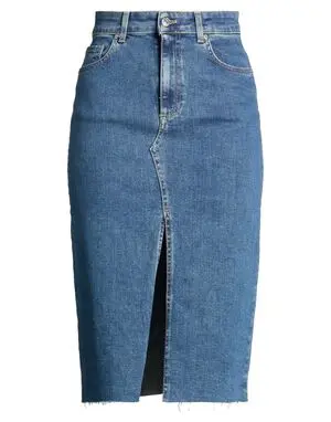 Guess Denim Pencil Skirt With Front Slit