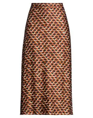 OTTOD'AME Caring Midi Skirt Rust Size Viscose - Red