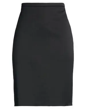 Emporio Armani Midi Skirt Size Virgin Wool, Elastane - Black