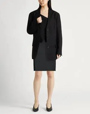 Emporio Armani Midi Skirt In Virgin Wool And Elastane