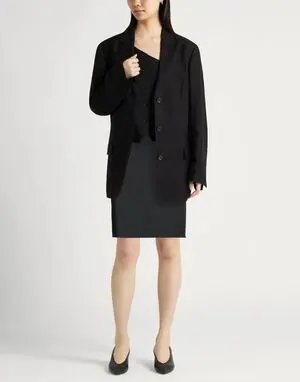 Emporio Armani Midi Skirt In Virgin Wool And Elastane
