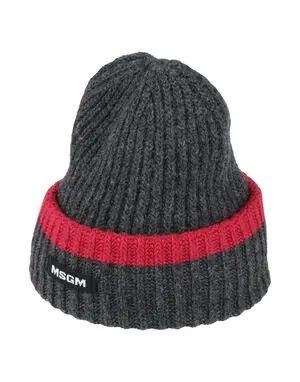 MSGM Hat Charcoal Size Viscose, Wool, Polyamide, Cashmere