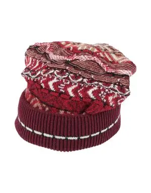 LANEUS Hat Size Polyamide, Alpaca Wool, Synthetic Fibers, Virgin Wool, Viscose - Red