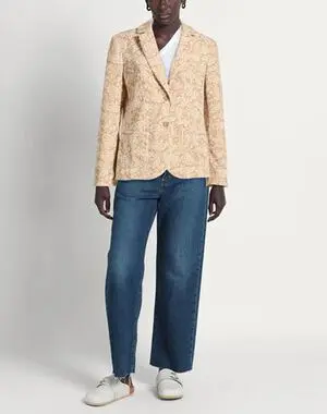 PUROTATTO Single-breasted Paisley Print Blazer