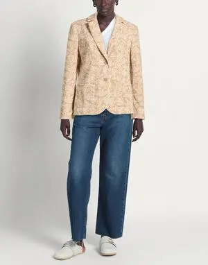 PUROTATTO Single-breasted Paisley Print Blazer