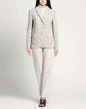 PUROTATTO Blazer Khaki Size Polyester, Polyamide, Elastane - Grey