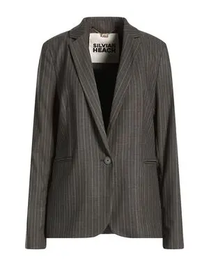 SILVIAN HEACH Blazer Charcoal Size Polyester, Viscose, Elastane