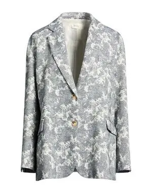 VICOLO Blazer Slate Size Cotton, Polyester, Textile Fibers - Blue