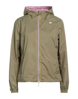 K-WAY Recycled Nylon Hooded Windbreaker - Green