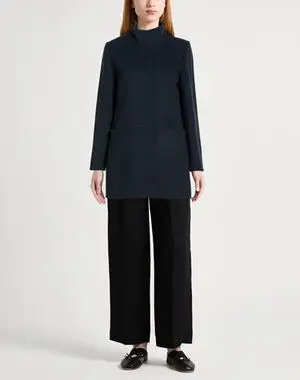 Cinzia Rocca Wool, Polyamide, Cashmere Coat - Navy