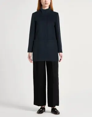Cinzia Rocca Wool, Polyamide, Cashmere Coat - Navy