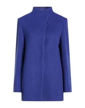Cinzia Rocca Icons Coat Bright Size Virgin Wool, Alpaca Wool, Polyamide - Blue