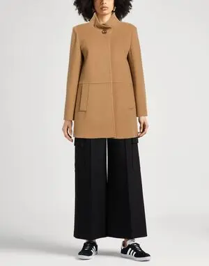 Cinzia Rocca Wool, Polyamide, And Cashmere Coat - Beige