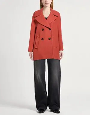 Cinzia Rocca Virgin Wool And Polyamide Pea Coat
