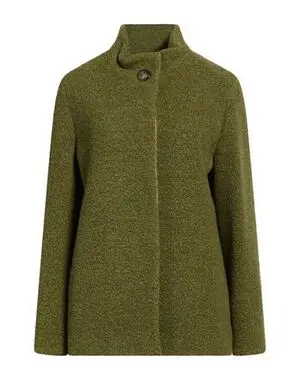 Cinzia Rocca Icons Coat Coral Size Wool, Polyamide, Polyester - Green