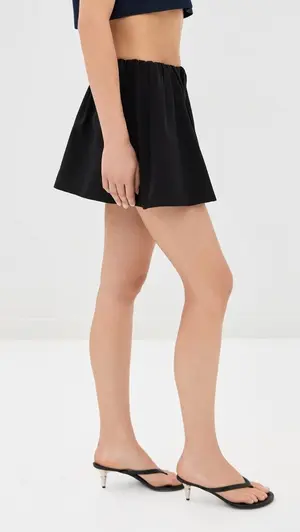 Wardrobe.NYC Ruched Mini Skirt
