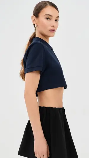 Wardrobe.NYC Crop Polo Top