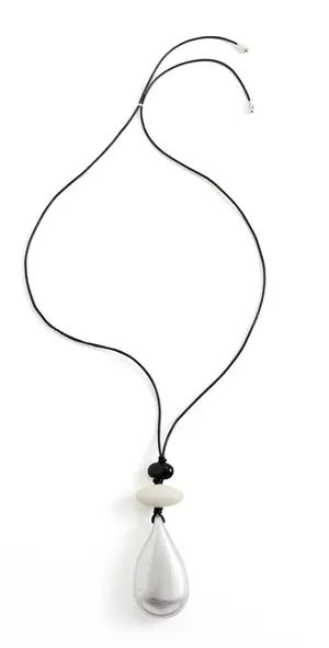 LIZZIE FORTUNATO Museo Cord Necklace - Silver