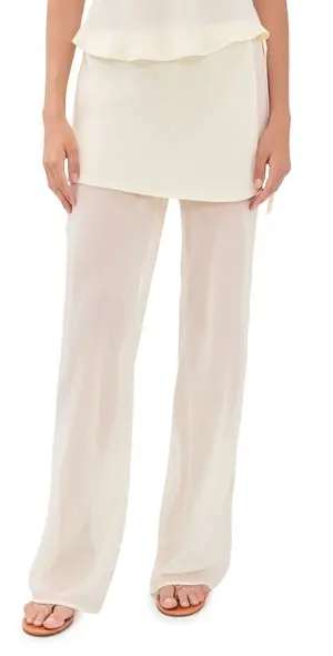 MADISON THE LABEL Sara Pants - Ivory