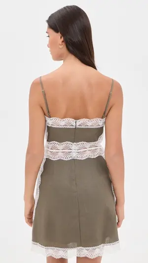 Staud Amalina Linen Mini Dress