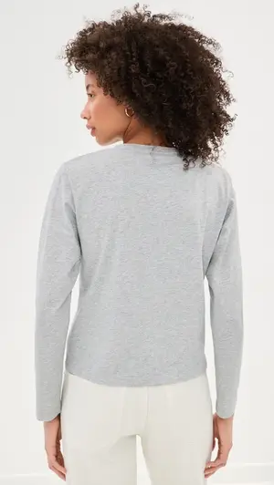 STATE & LAKE Eleanor Tee - Light Grey