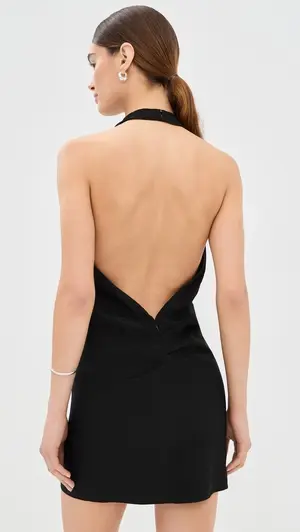 Wardrobe.NYC Liquid Halter Mini Dress