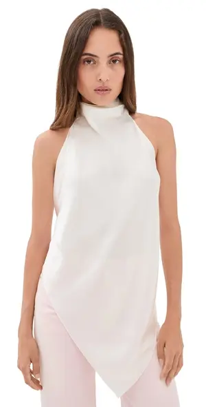 Helmut Lang Tie Scarf Top - Ivory