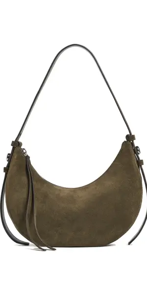Tory Burch Romy Suede Half Moon Bag