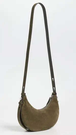 Tory Burch Romy Suede Half Moon Bag